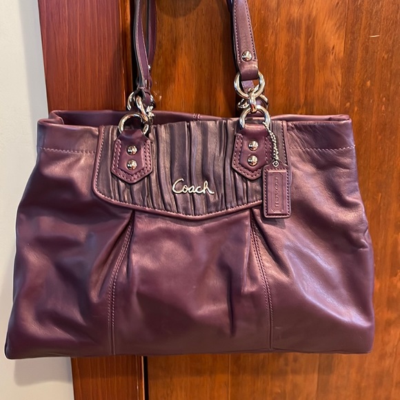 Coach | Bags | Coach Purple Satchel | Poshmark